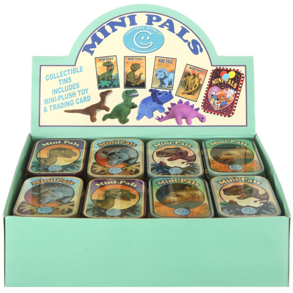 Assortment of Souvenir Tin Dinosaur Mini Pals